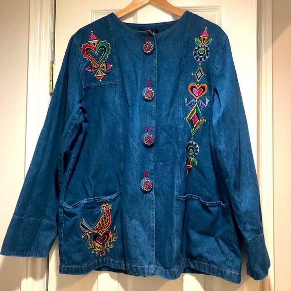 Bob Mackie | Jackets & Coats | Vintage Bob Mackie Embroidered ...